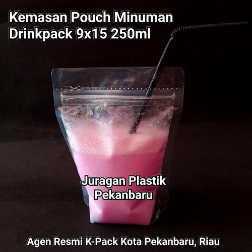 Jual Kemasan Standing Pouch Minuman + Zipper Drinkpack 12x15 cm 250ml ...