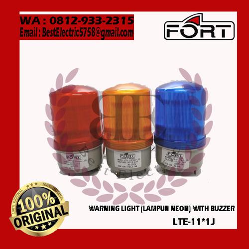 Jual WARNING LIGHT WITH BUZZER FORT / LTE-1101J / 220VAC 12VDC 24VDC ...