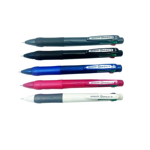 Jual Ballpoint Standard Quattro 4 Warna / Ballpoint Standard Pulpen 4 ...
