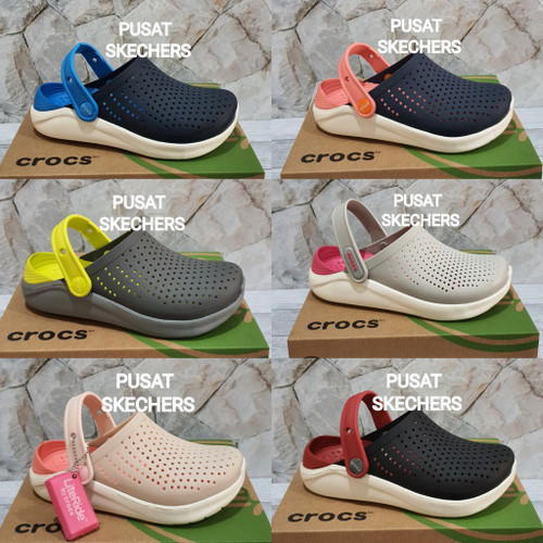 Jual Crocs anak/sepatu Crocs/sandal Crocs literide - NAVY PEACH, J1 ...