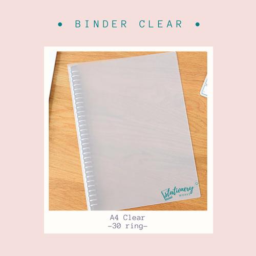 Jual Binder A4 clear transparan - 30 ring - notebook ring - Kab ...