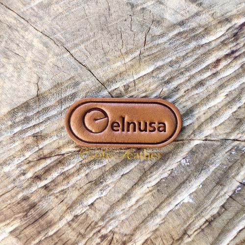 Jual Leather Patch, Label Kulit Murah, Label Logo Perusahaan Ukuran 4x2 ...