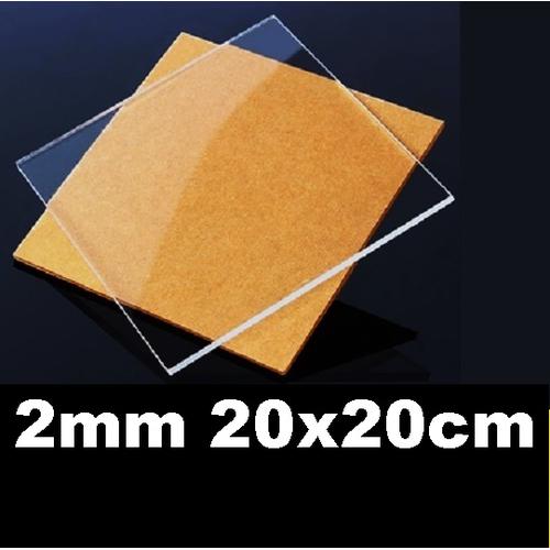 Jual Acrylic / acrilic / akrilik bening, tebal 2mm ukuran 20cm x 20cm ...