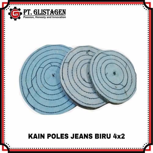 Jual Kain Poles Jeans Biru 4 inch Polishing Wheel Kain Poles Gerinda 4 ...