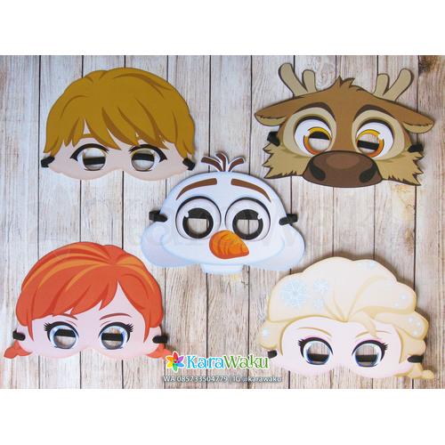 Jual Topeng Ultah Anak Karakter Frozen / Birthday Party Mask Elsa Anna ...