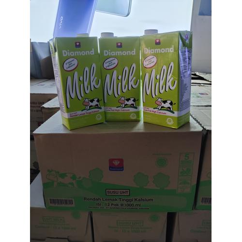 Jual Susu UHT Diamond Low Fat 1 Dus isi 12 pcs - Kota Depok - SARANG ...