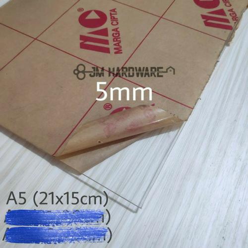 Jual Acrylic bening 5mm A5 A4 A3 mika akrilik lembaran - A Lima ...
