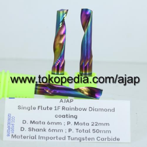 Jual MATA ROUTER CNC SINGLE FLUTE 1F 6mm DLC COATING ACP router bits ...