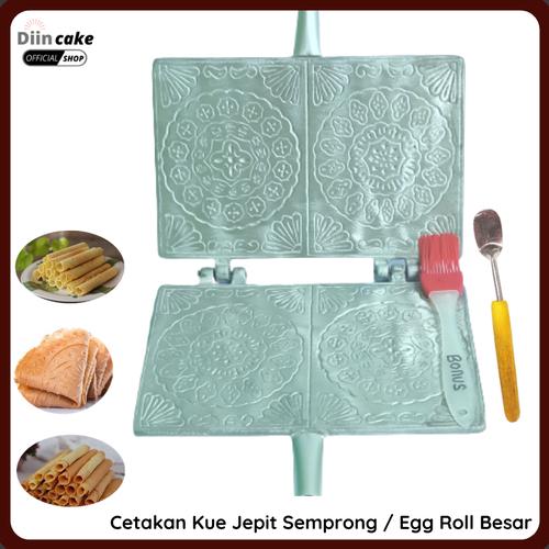 Jual Cetakan Kue Jepit Semprong Opak Gambir Besar Egg Roll Bonus Sutil ...