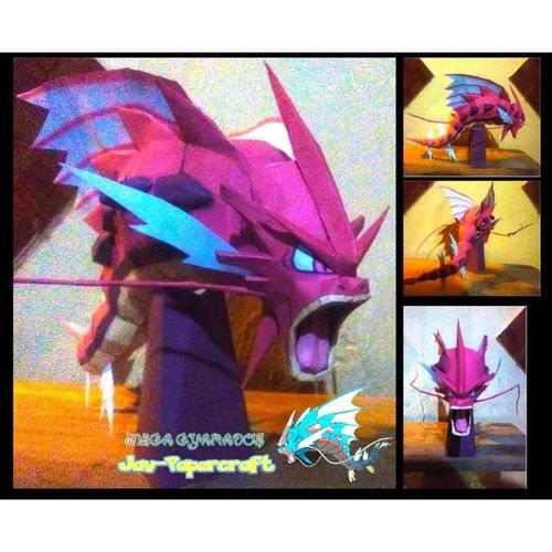 Jual Pokemon Mega Gyarados papercraft - Kab. Bekasi - Papercraft Tiviti ...