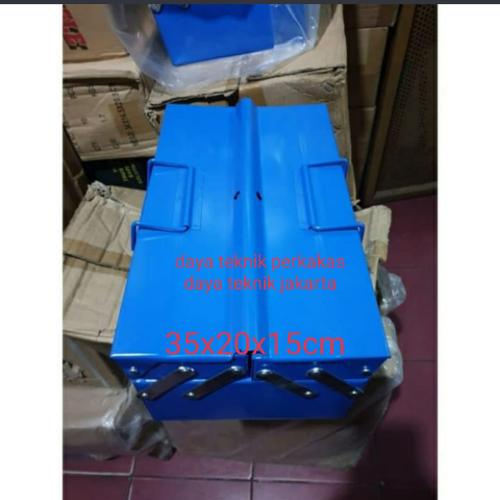 Jual tool box 2 susun opt biru - tolbok opt besi - toolbox opt ...