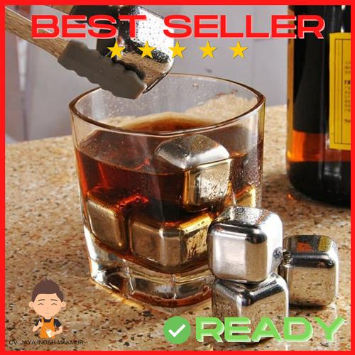 Jual Es Batu Stainless Steel Reusable | Ice Cube Pendingin Non Cair 1 ...