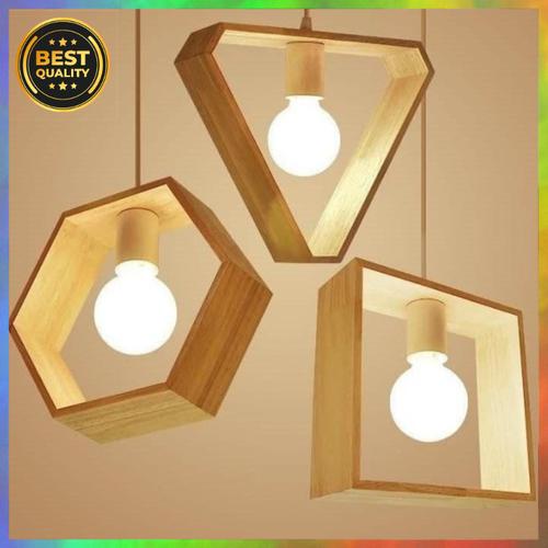Jual PAKET KOMPLIT Kap Lampu Gantung Hias Rustic Jati Belanda Minimalis ...