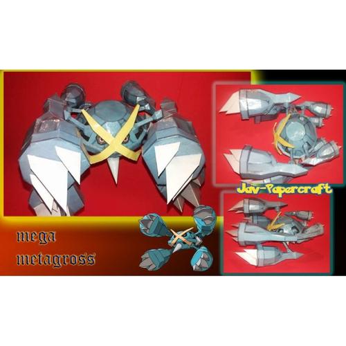 Jual Pokemon Mega Metagross papercraft - Kab. Bekasi - Papercraft ...