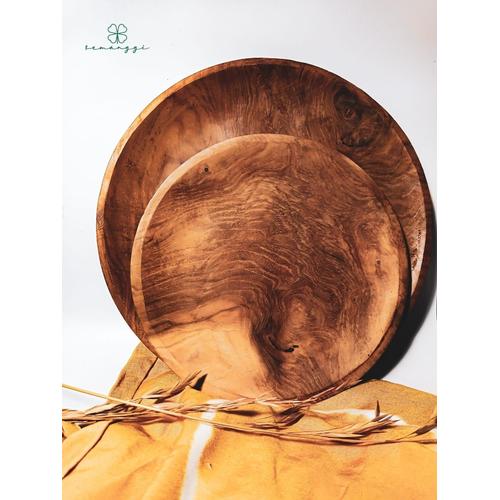 Jual Piring Kayu Bulat I Wooden Plate D18 - Unique - Kota Denpasar ...