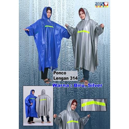 Jual Mantel hujan jas hujan model ponco dengan lengan merek GAJAH ...