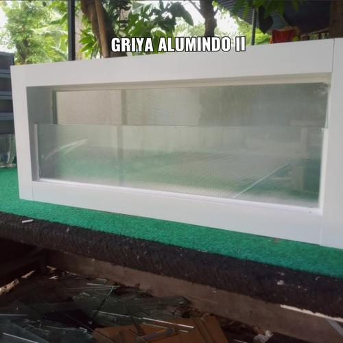 Jual boven alumunium kaca zig zag UK 30 x 60 - Putih - Kota Tangerang ...
