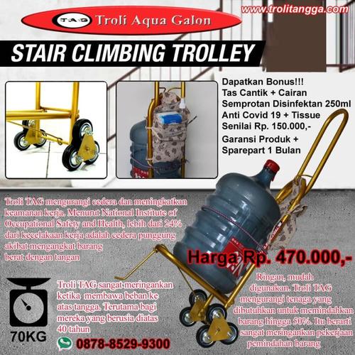Jual trolley tangga / jual trolley tangga / trolley untuk naik tangga ...