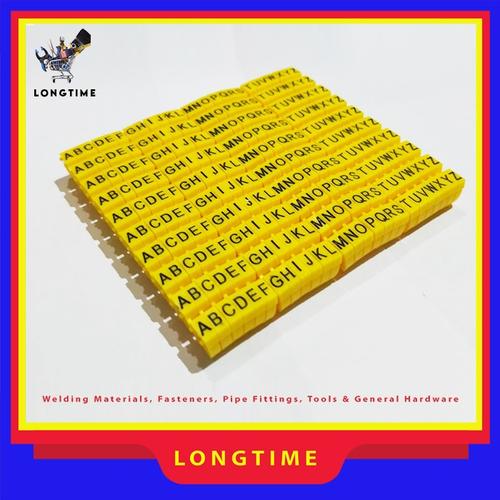 Jual Kabel Marker Plastic Letter 10pcs Alphabet Cable Penanda Kabel A-Z ...