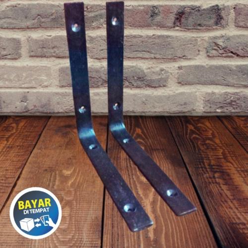 Jual Siku Bracket Plat Besi Siku Rak Dinding Serbaguna Ukuran 15x15 cm ...
