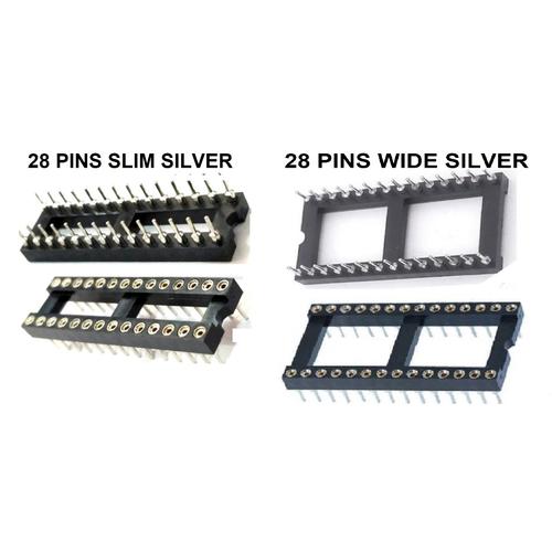 Jual Soket IC 28 pin 28P Round Hole Wide Narrow Socket - Kota Bandung ...