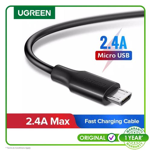Jual Ugreen USB2.0 to Micro USB cable 2.4A Black 1m-60136 - 1 Meter - Jakarta Pusat - Radix ...