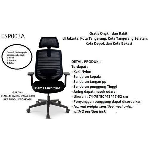 Jual kursi kerja kursi jaring kursi direktur high point ori ESP003A ...