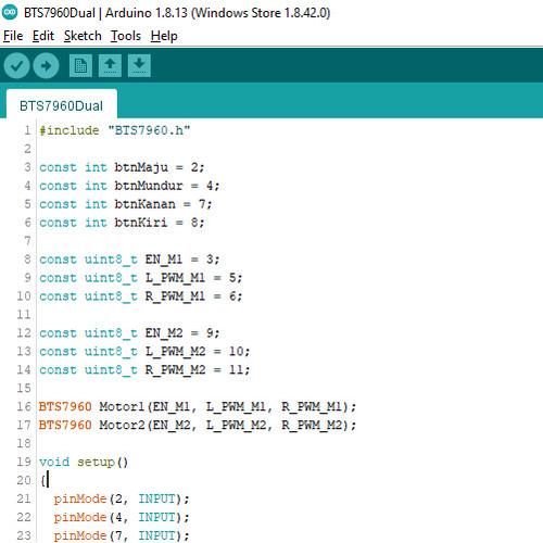 Jual Source Code Program Arduino dengan BTS7960 Motor Driver + Joystick ...