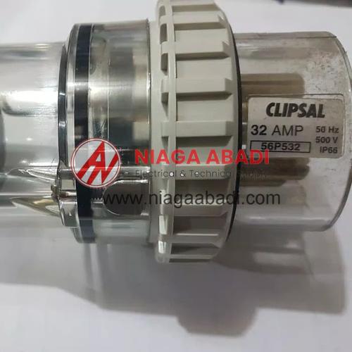 Jual Straight Plug Industrial Clipsal 56P532 32 AMP 50Hz 500V IP66 5 ...