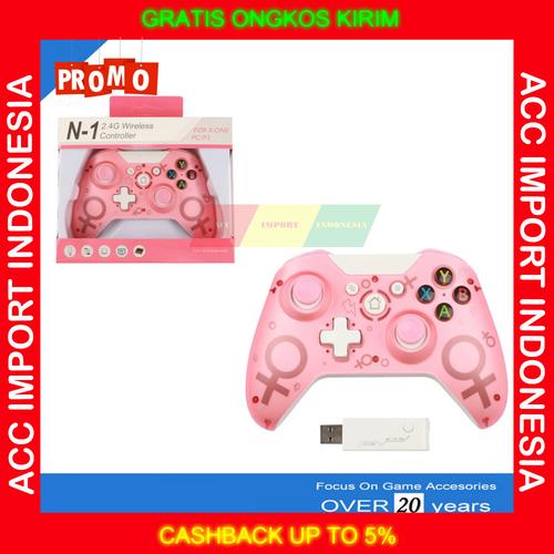 Jual Gamepad XBOX ONE Gaming Cewek Perempuan Pink Lucu Wireless PC ...