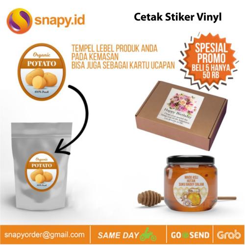 Jual Cetak Stiker Vinyl / Transparan A3+ - TRANSPARANT, 5X5 - Jakarta ...