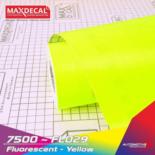 Jual MAXDECAL Fluorescent YELLOW Warna Stabilo Kuning Neon 45 cm ROLL ...