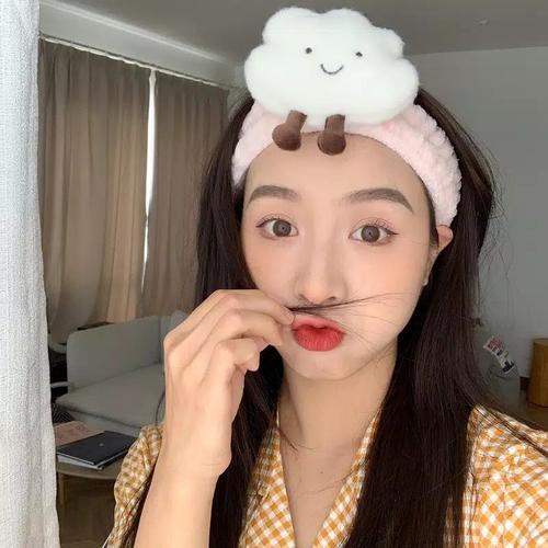 Jual Bandana Headband Bando Mandi Makeup Dewasa Cloud Awan Puff Lucu ...