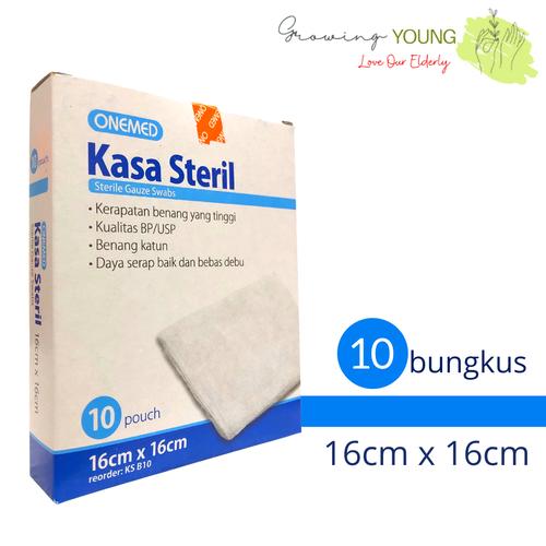 Jual Kasa steril OneMed / Sterile Gauze Swab / Kasa kotak - 16x16 cm ...