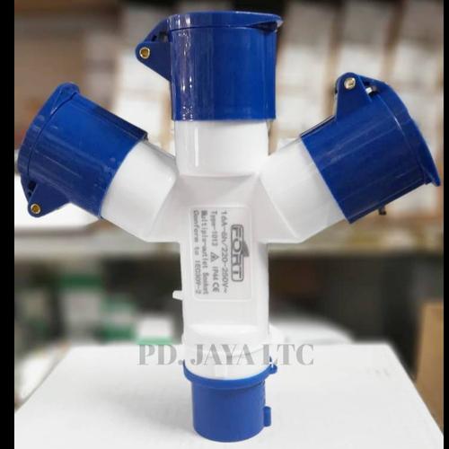 Jual Fort Multiple Outlet Socket 3 Pole CEE-1013 - Socket 3 Cabang ...