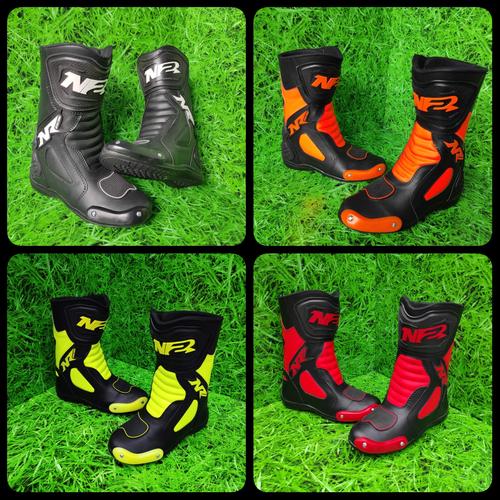 Jual sepatu Roadrace Turing balap biker merah oren hitam stabilo gosend ...