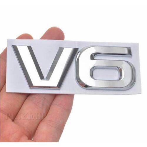 Jual Metal 3D V6 Engine Display Car Sticker Emblem Badge for Cars ...