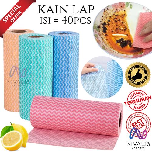 Jual KAIN LAP TISSUE GULUNG / KAIN LAP PEMBERSIH DAPUR SERBAGUNA TISU ...