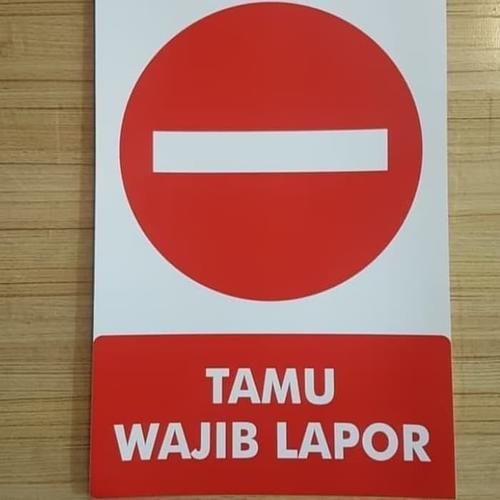 Jual TAMU WAJIB LAPOR 30x20CM STICKER SING RAMBU - Jakarta Barat - XTRA ...