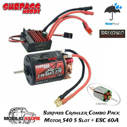 Jual Surpass Crawler 540 Brushed Motor 5 Slot + 60A ESC Combo ...
