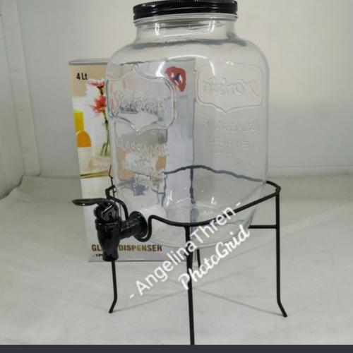 Jual glass dispenser 5 liter - dispenser kaca bening - dispenser air ...