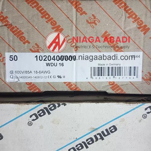 Jual Terminal Weidmuller WDU 16 WDU16 600V 85A AWG 18 to 6 - Jakarta ...