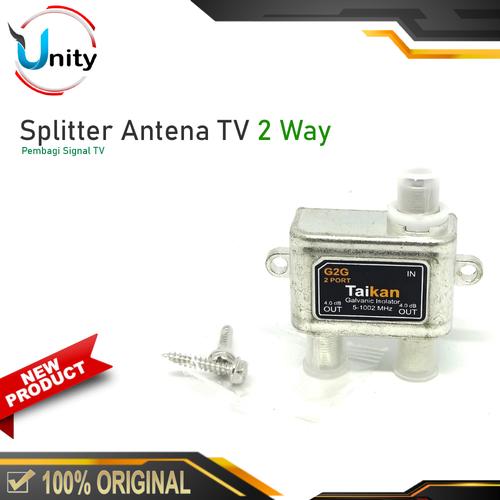 Jual Splitter Antena TV 2 Way Spliter Signal TV 2W 2Cabang Taikan - Kota Surabaya - Nuhsantara ...