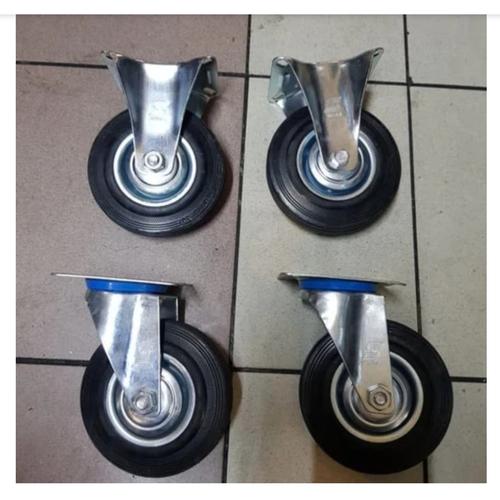 Jual roda troly bahan karet rrt ukuran 6 inci 2putar 2mati - Jakarta ...