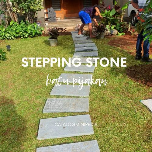 Jual batu stepping stone pijakan taman free coating murah mulai dari ...