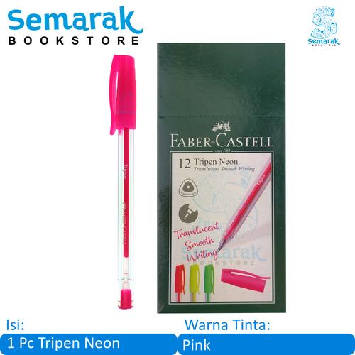 Jual Faber Castell Tripen Neon Pulpen Warna Neon - Pink [1 Pack / 12 ...