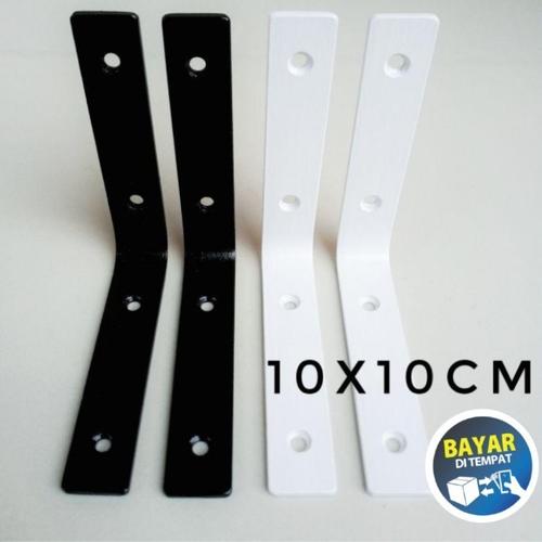 Jual Gantung Siku Bracket Rak BesI Siku Plat Besi Gantung Dinding 10x10 ...