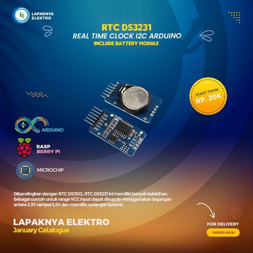 Jual RTC DS3231+ IC AT24C32 Real Time Clock Module for Arduino - Kab ...