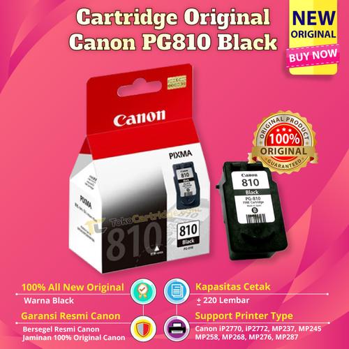 Jual Canon PG810 PG-810 Cartridge Tinta Printer MP287 MP496 MP497 MX328 ...