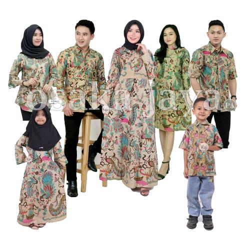 Jual Batik keluarga family motif ulat bulu baju keluarga - Anak cewek ...